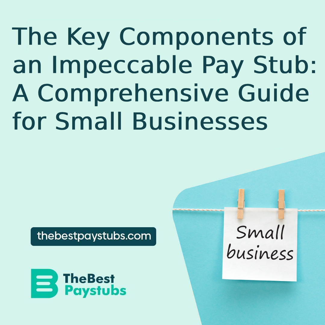 Pay Stub Generator - Check Stub Maker, Paycheck Stub Creator | The Best ...