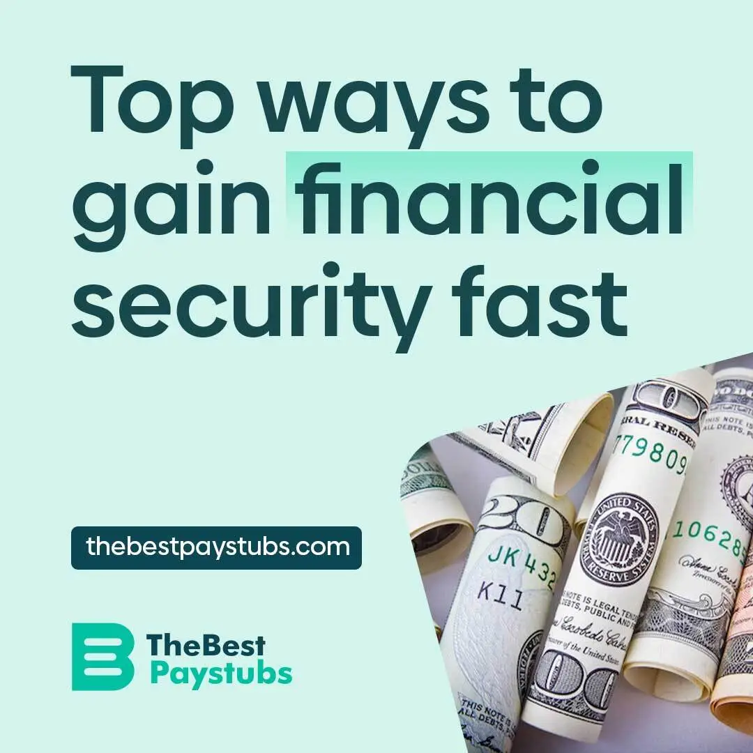 Top ways to gain financial security fast