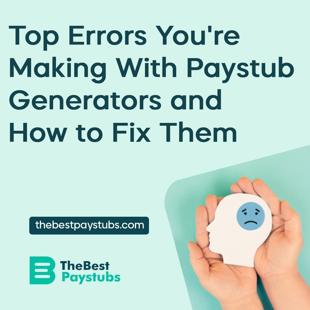 Pay Stub Generator - Check Stub Maker, Paycheck Stub Creator | The Best ...