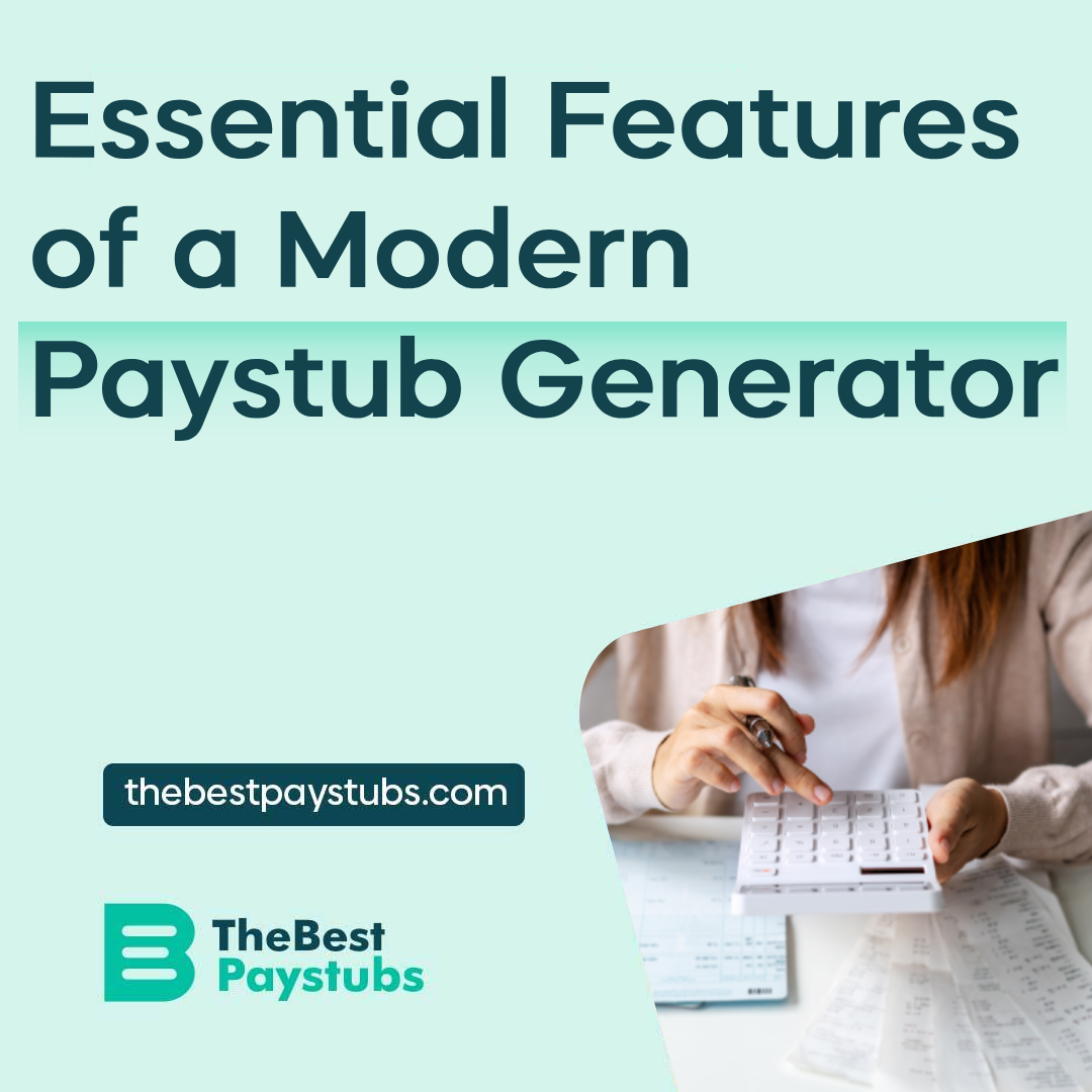 Pay Stub Generator - Check Stub Maker, Paycheck Stub Creator | The Best ...