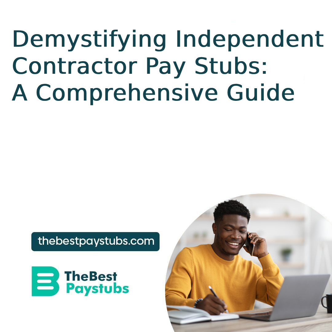 Demystifying Independent Contractor Pay Stubs: A Comprehensive Guide