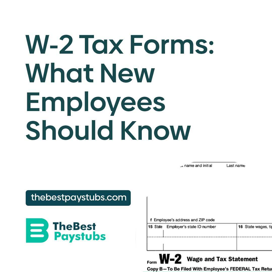 W-2 Tax Forms: What New Employees Should Know