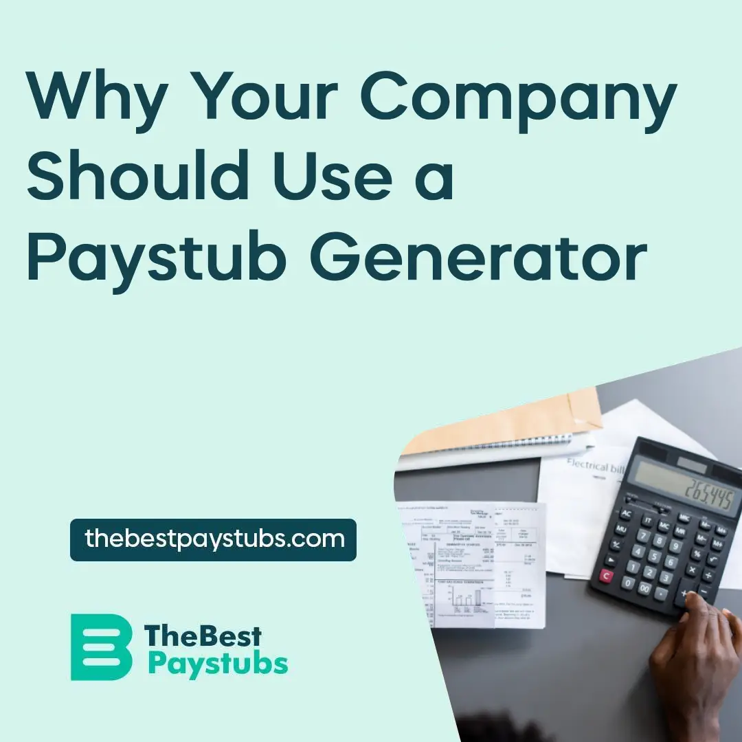 Pay Stub Generator - Check Stub Maker, Paycheck Stub Creator | The Best ...